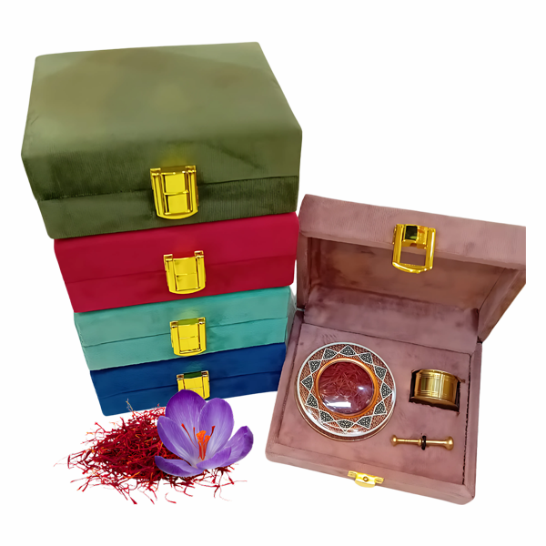 4GM SAFFRON GIFT BOX WITH GRINDER – LAFFAN STORE